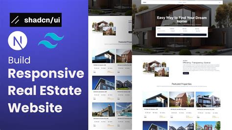 Build Responsive Real E State Website Using Nextjs Shadcnui And