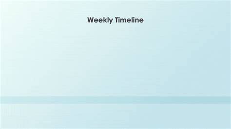 Weekly Timeline Slide Productivity Planner Part Presentation