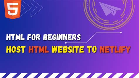80 Deploy An Only Html Website To Netlify For Free Publish And Host Your Html Website On