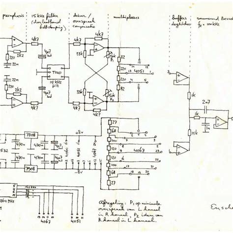Annotated Photo Of FM Stereo Encoder Schematic For A Dutch University Download Scientific
