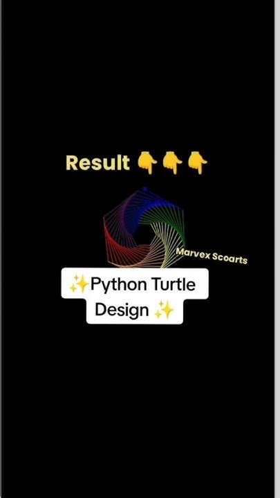python turtle design 🐢👨‍💻👆 jadexartsacademy coding