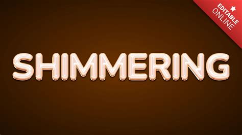 Shimmering Glossy Font Text Effect Generator