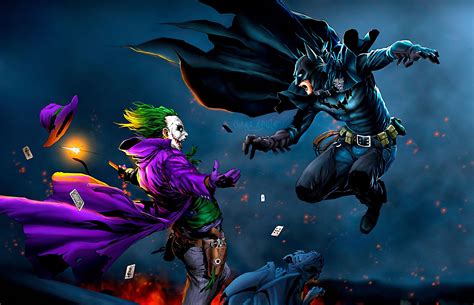 Batman Fighting Joker