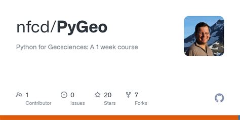 Github Nfcd Pygeo Python For Geosciences A Week Course