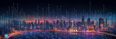 Premium Photo Smart City And Abstract Dot Points Connect With Gradient Lines And Aesthetic