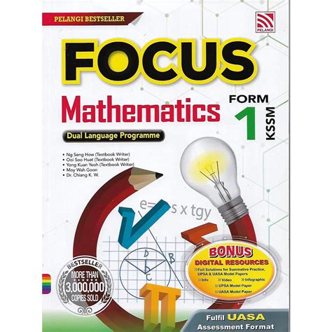 Focus Mathematics Form 1 Kssm Shopee Malaysia