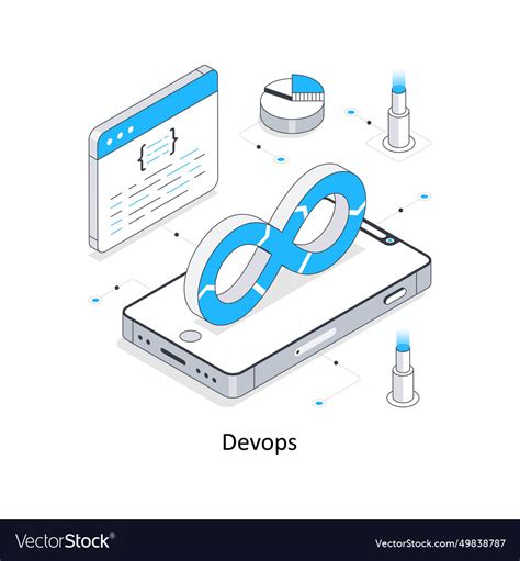 Devops Isometric Stock Eps File Royalty Free Vector Image