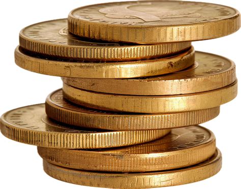 AI Generated Stacks Of Gold Coins Png PNG