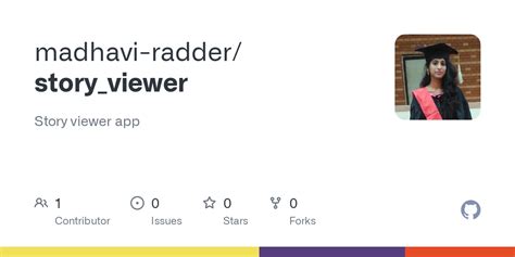 GitHub Madhavi Radder Story Viewer Story Viewer App
