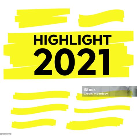 노란색 형광자 마커 그림입니다 브러시 펜 밑줄 옐로우 수채화 손 그린 하이라이트 계획에 대한 스톡 벡터 아트 및 기타 이미지 계획 그리기 낙서 드로잉 Istock