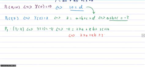 Find The Coefficients A B C And D So That The Curve Shown In The