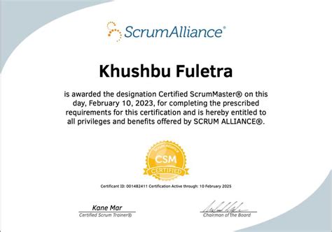 Khushbu Fuletra On Linkedin Csmcertification Hideandseekdigital Thankyou