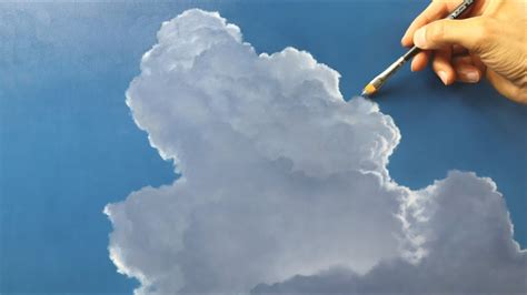 How To Paint A Highly Realistic Backlit Cloud Cloud Painting Tutorial YouTube