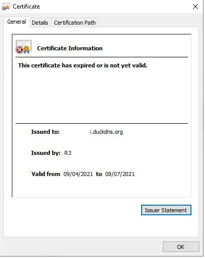 Duckdns Not Secure Configuration Home Assistant Community