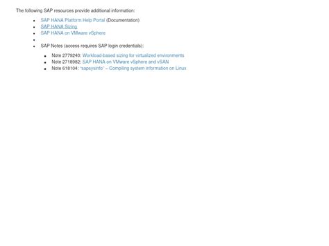 Sap Documentation Sap Hana Deployments On Dell Poweredge For Vmware