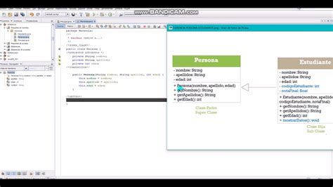 EXPLICACIÓN HERENCIA PERSONA ESTUDIANTE JAVA NETBEANS FULL HD YouTube