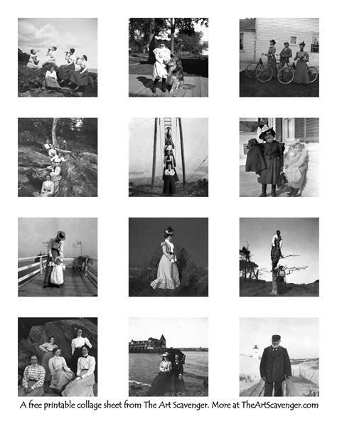 Free Vintage Photographs Ephemera Sheet — The Art Scavenger