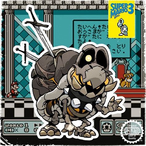 Mushroom Kingdom Redesign On Instagram 81 Dry Bones Bowser Mario
