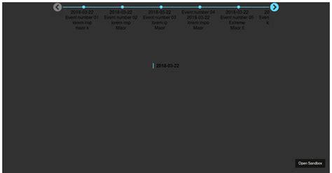 React Beautiful Horizontal Timeline Forked Codesandbox