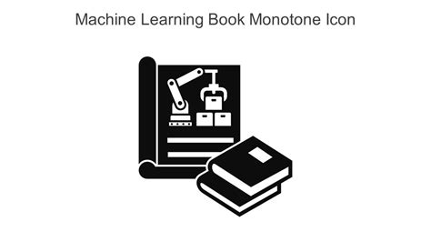 Machine Learning Book Monotone Icon In Powerpoint Pptx Png And Editable Eps Format Ppt Presentation