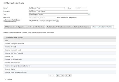 Configure The Activid Self Service Portal Access Activid Appliance