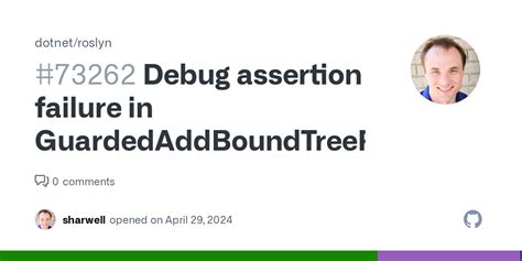 Debug Assertion Failure In GuardedAddBoundTreeForStandaloneSyntax