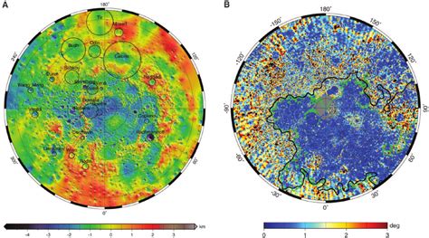 A Polar Stereographic Projection Of Topography Local Radius Minus Download Scientific