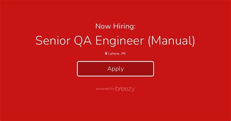 Senior Qa Engineer Manual At Strategic Systems International