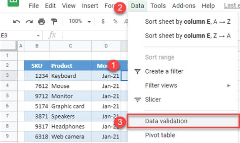Create An Input Message Data Validation In Excel Google Sheets