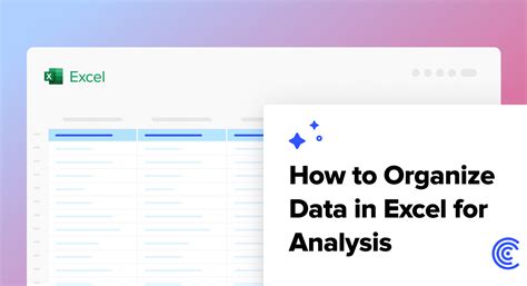 How To Organize Data In Excel For Analysis Ultimate Guide