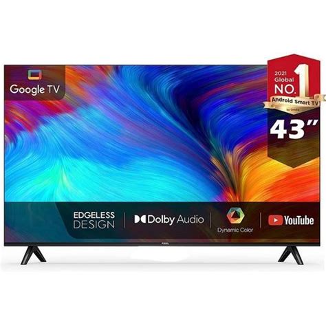 Pixel 43 Inch Smart Android Frameless Tv With Inbuilt Free To Air