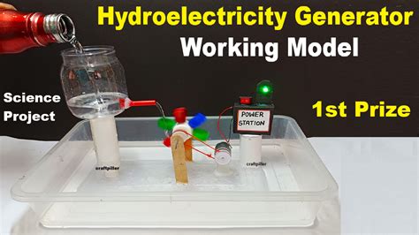 How To Make Hydroelectricity Generator Working Model Project For Science Exhibition Science