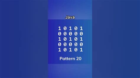10101 Number Pattern Java Interview Questions For Placements