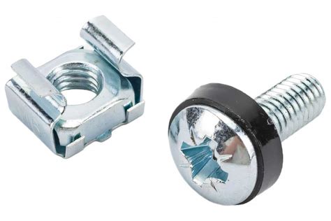 Винт с шайбой и гайкой M6 для крепления 19 оборудования Cabeus 50 шт Sh J014 выгодная цена