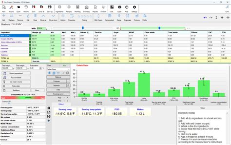 Main Dialog Ice Cream Calculator
