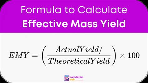 Effective Mass Yield Calculator