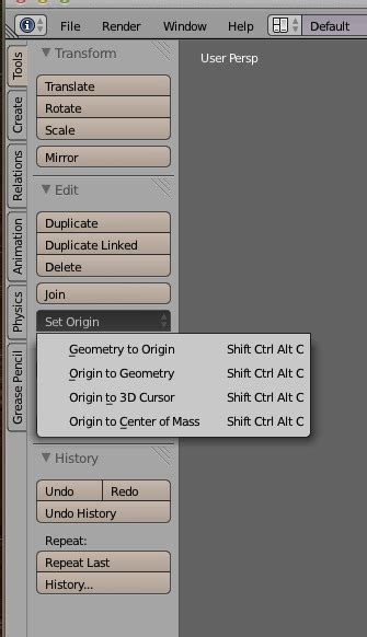 How To Change The Pivot Point On A Model For Importing To Unity Basics Interface Blender