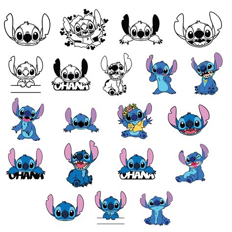 Stitch Svg Ohana Svg Stitch Pack Stitch Svg Lilo And Stitch Svg