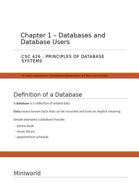 Lecture 2 Chapter 01 Pdf Databases Computer Science