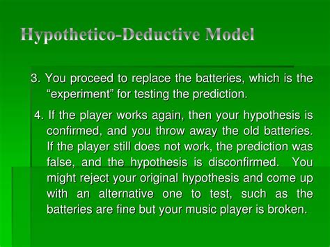 Ppt Lecture 7 Hypothetical Deductive Method Powerpoint Presentation Free Download Id 5481676