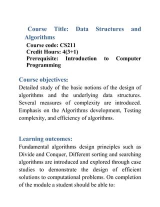 Data Structure And Algorithm Pdf