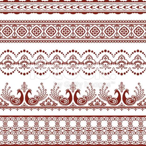 A Series Of Ornately Detailed Border Designs Inspired By The Art Of Jewelry Design Drawing
