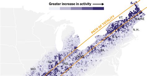See Maps Of Where Eclipse Seekers Flocked And The Traffic That Followed The New York Times