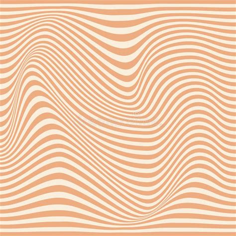 Distorted Lines Square Background Groovy Color Lines Abstract Background Stock Vector