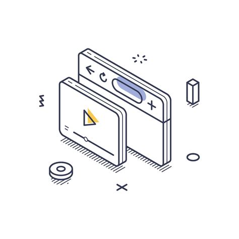 Isometric Line Art Icon Representing Online Education And Digital