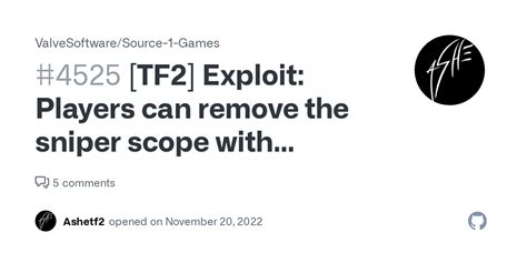 Tf2 Exploit Players Can Remove The Sniper Scope With Custom Huds · Issue 4525