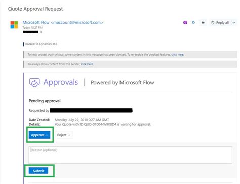 Automate Quote Approval Process In Dynamics 365 Crm Using Microsoft Flow