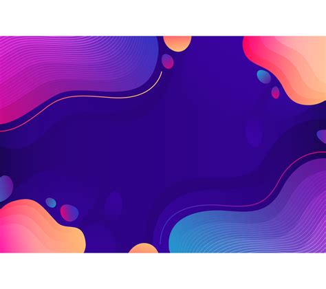 Rainbow Gradient Fluid Waves Free Vector Design