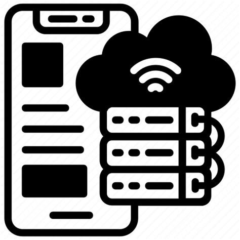 Mobile Cloud Storage Computing Database Icon Download On Iconfinder