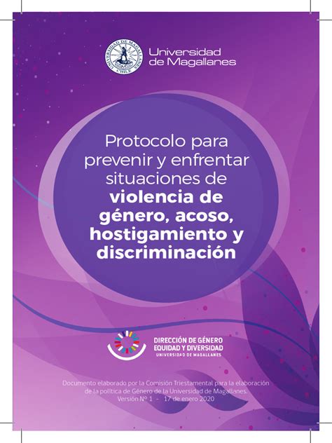 Protocolo Para Prevenir Y Enfrentar Situaciones De Violencia De Género